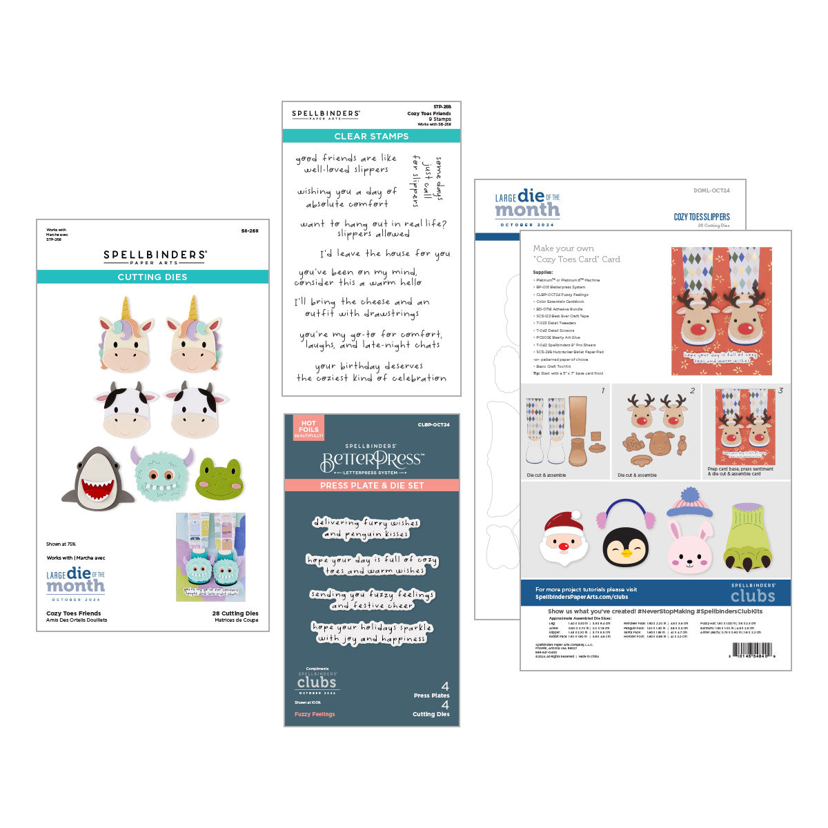 Exclusive - Cozy Toes Slipper & Friends Bundle – Spellbinders UK