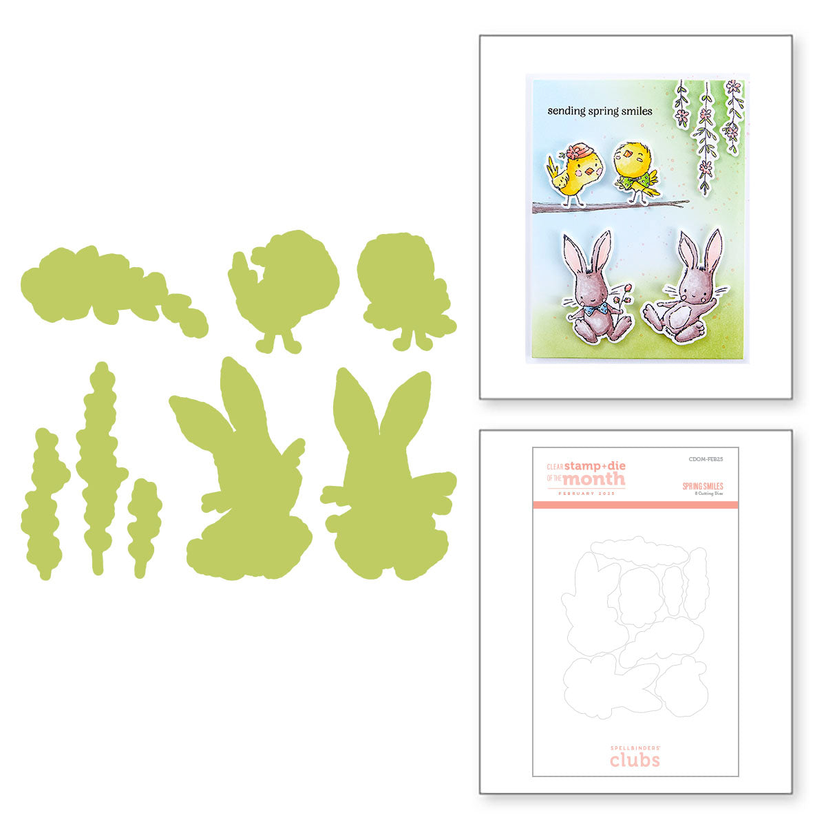 Spring Smiles - (Dies Only) Coordinates with the Clear Stamp of the Mo ...