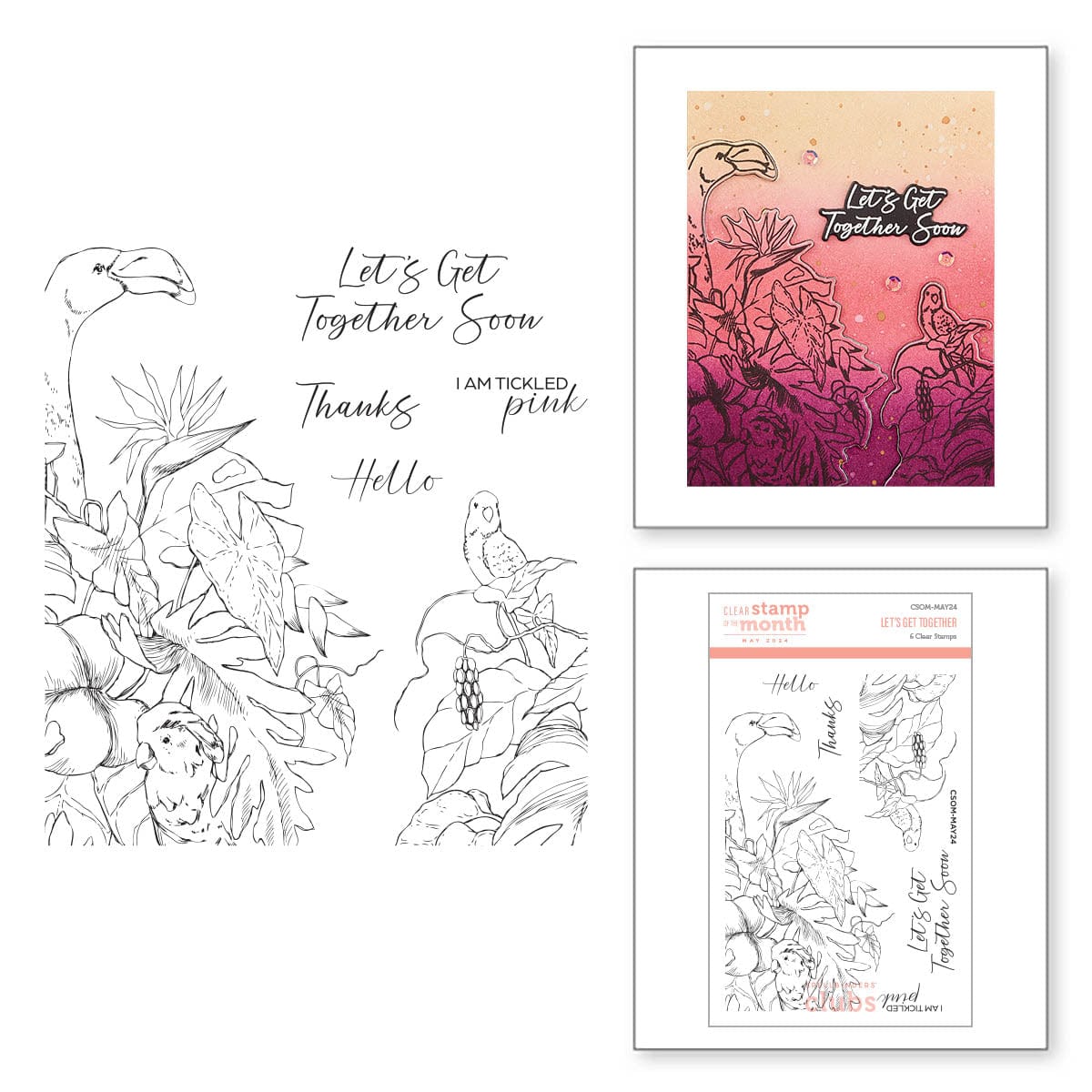 Let's Get Together - Clear Stamp of the Month – Spellbinders UK