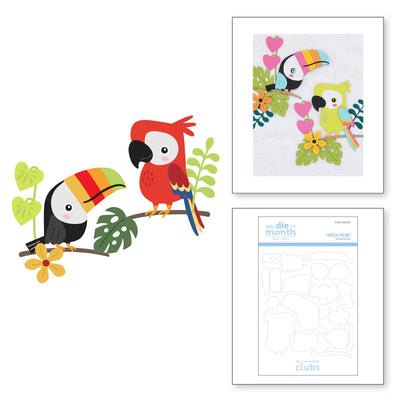 Tropical Friends - Small Die of the Month – Spellbinders UK