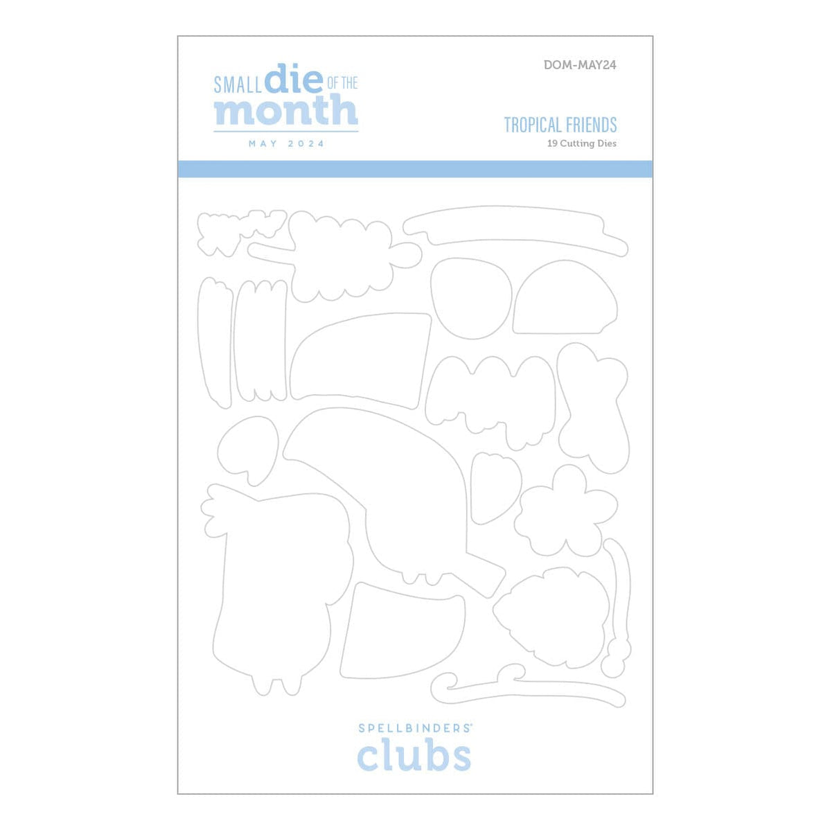 Tropical Friends - Small Die of the Month – Spellbinders UK