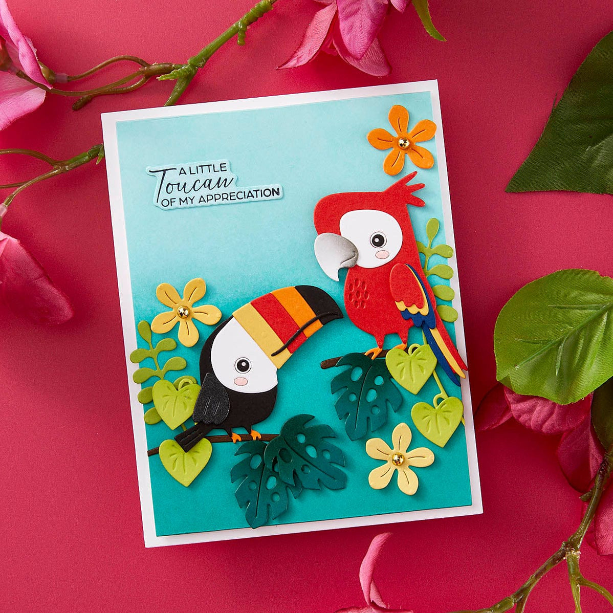 Tropical Friends - Small Die of the Month – Spellbinders UK