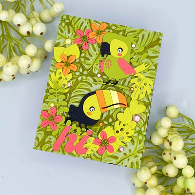 Tropical Friends - Small Die of the Month – Spellbinders UK