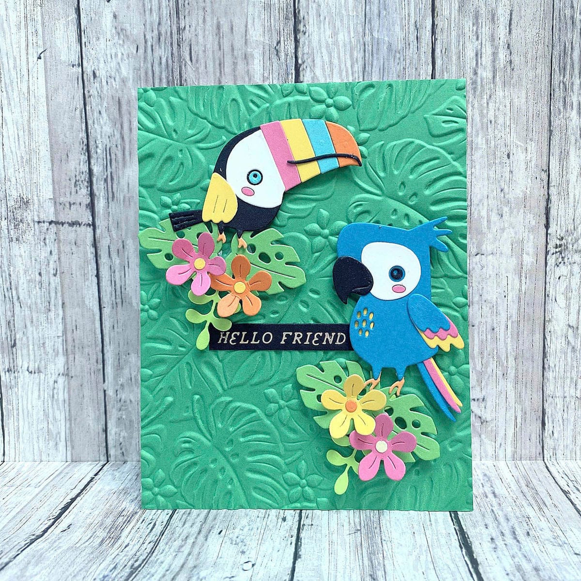 Tropical Friends - Small Die of the Month – Spellbinders UK