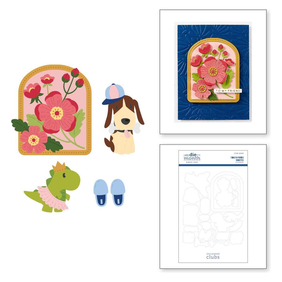Family & Friends Vignettes - Large Die of the Month – Spellbinders UK