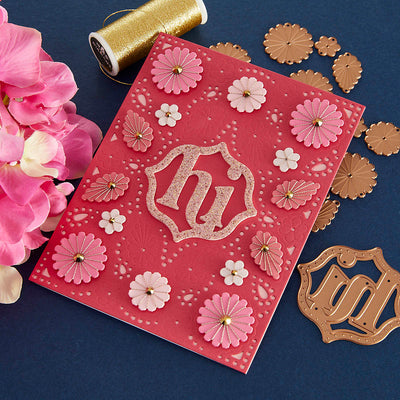 Stitched Floral Card Front- Stitching Die of the Month – Spellbinders UK