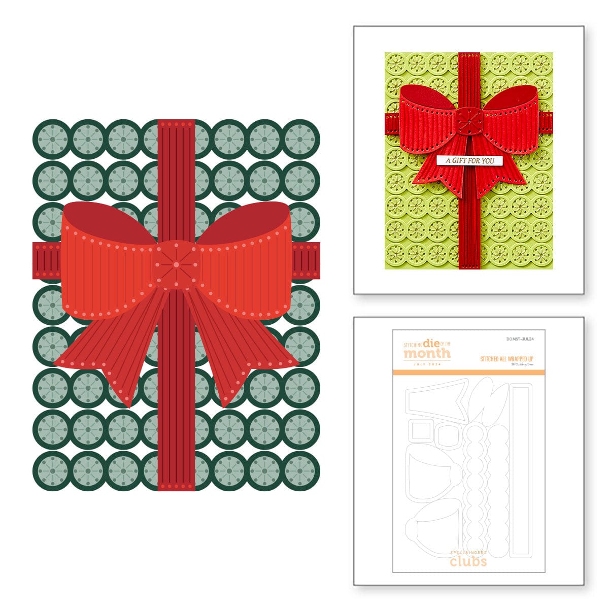 Stitched All Wrapped Up Stitching Die Of The Month Spellbinders UK Stitched All Wrapped Up Stitching Die Of The Month Spellbinders UK