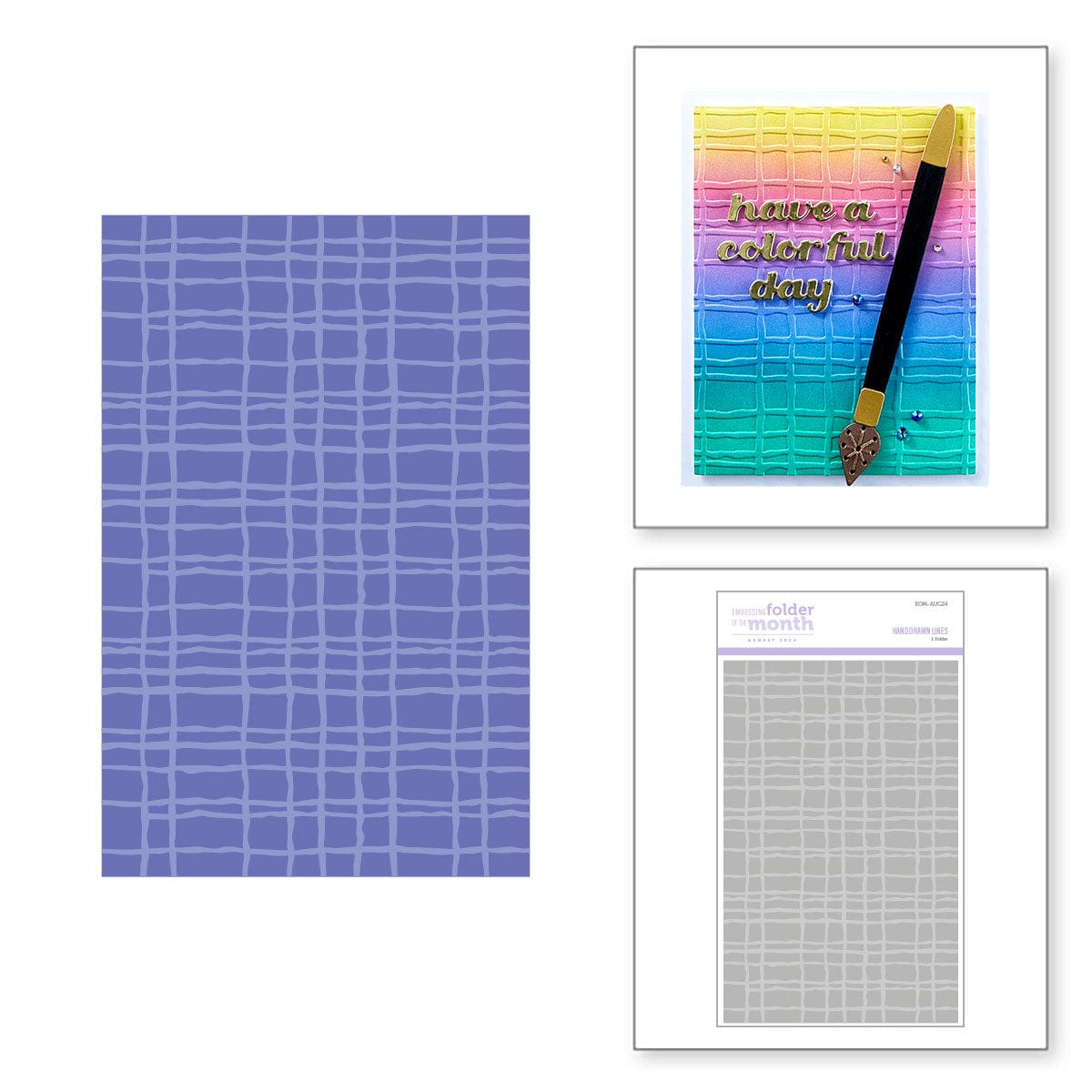 Hand Drawn Lines - Embossing Folder of the Month – Spellbinders UK