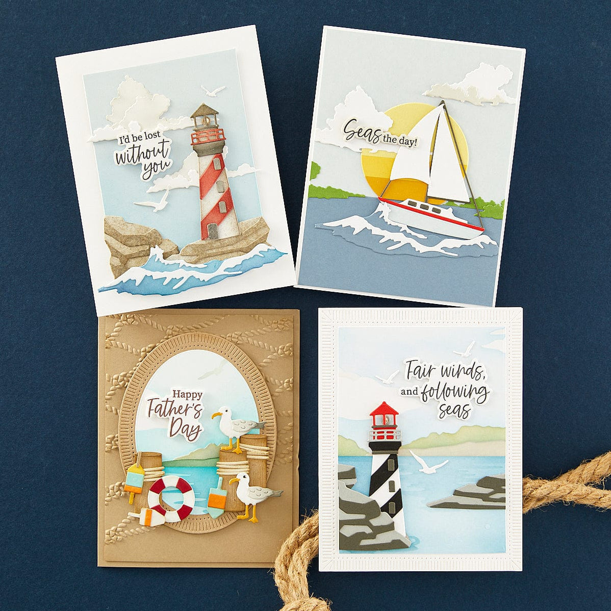 Oh, Buoy! Etched Dies from the Fair Winds Collection by Dawn Woleslagle ...