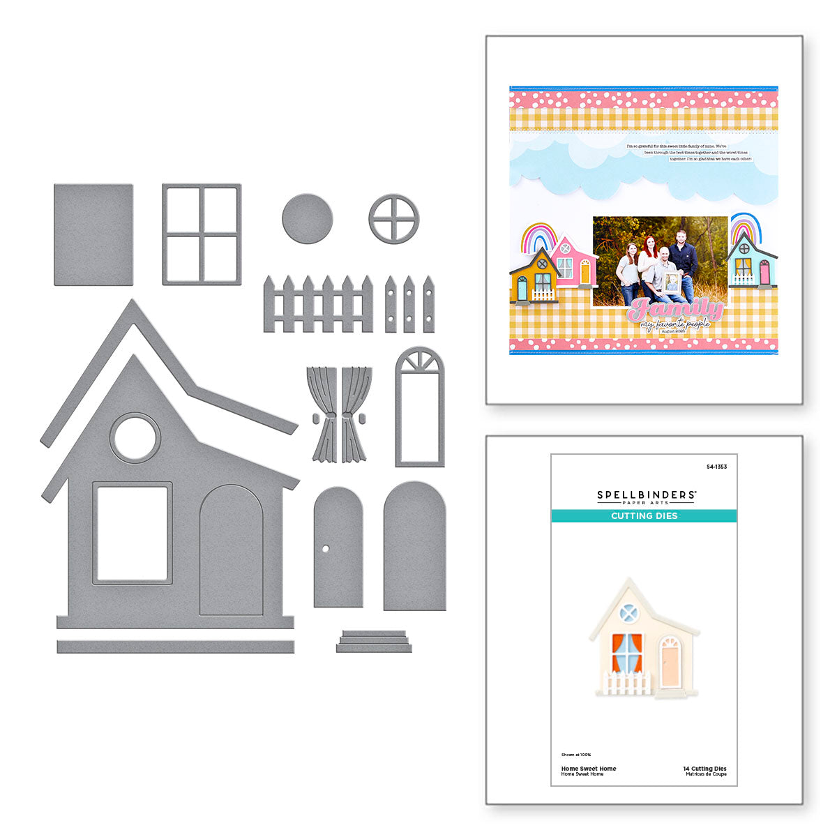 Home Sweet Home Etched Dies from the Storytelling by Spellbinders ...