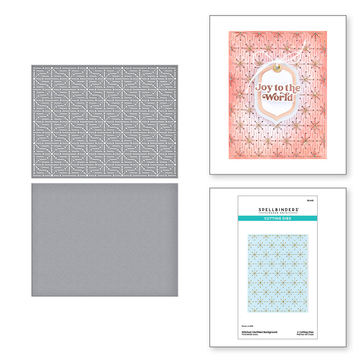Stitched Starfilled Background Etched Dies from the Stitched Bright ...
