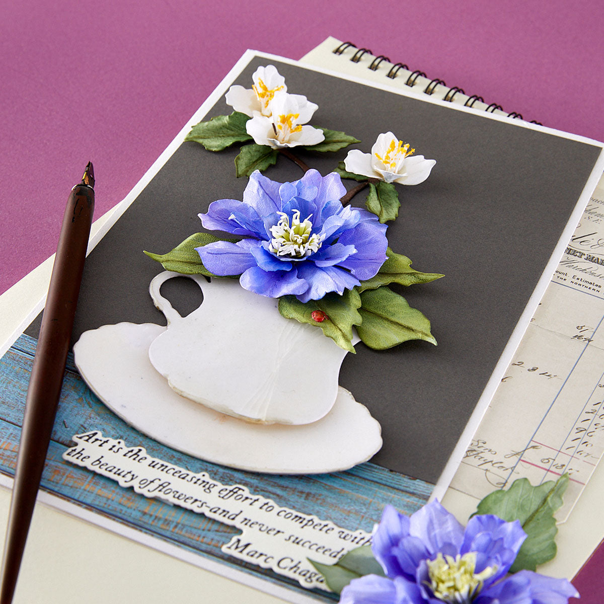 Clematis Poet Etched Dies by Susan Tierney-Cockburn | Spellbinders ...