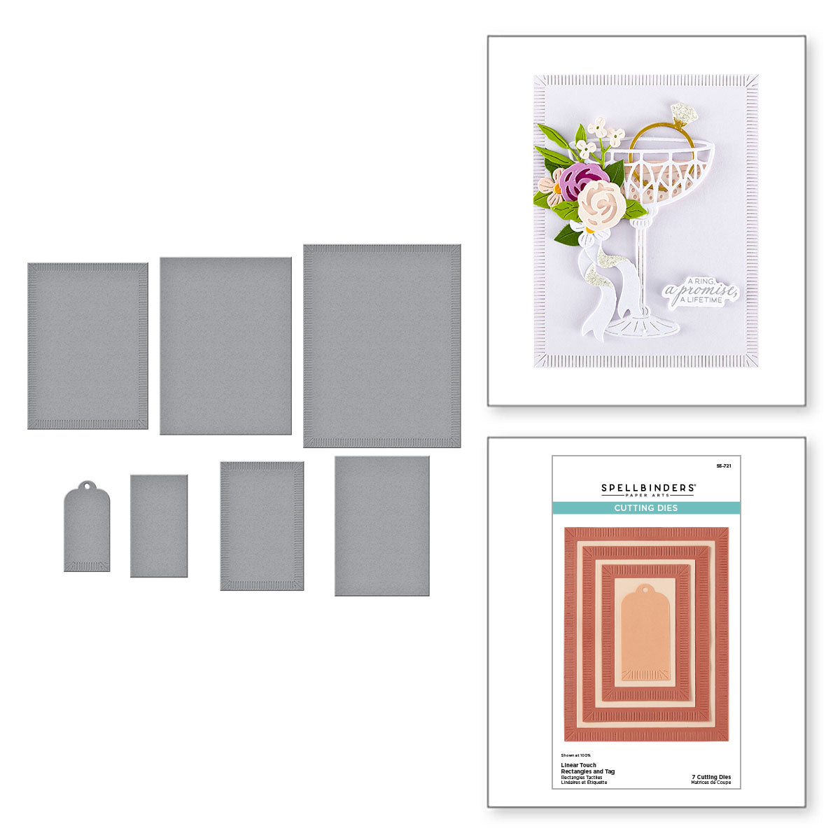 Linear Touch Rectangles and Tag Etched Dies from the Happier Hour ...