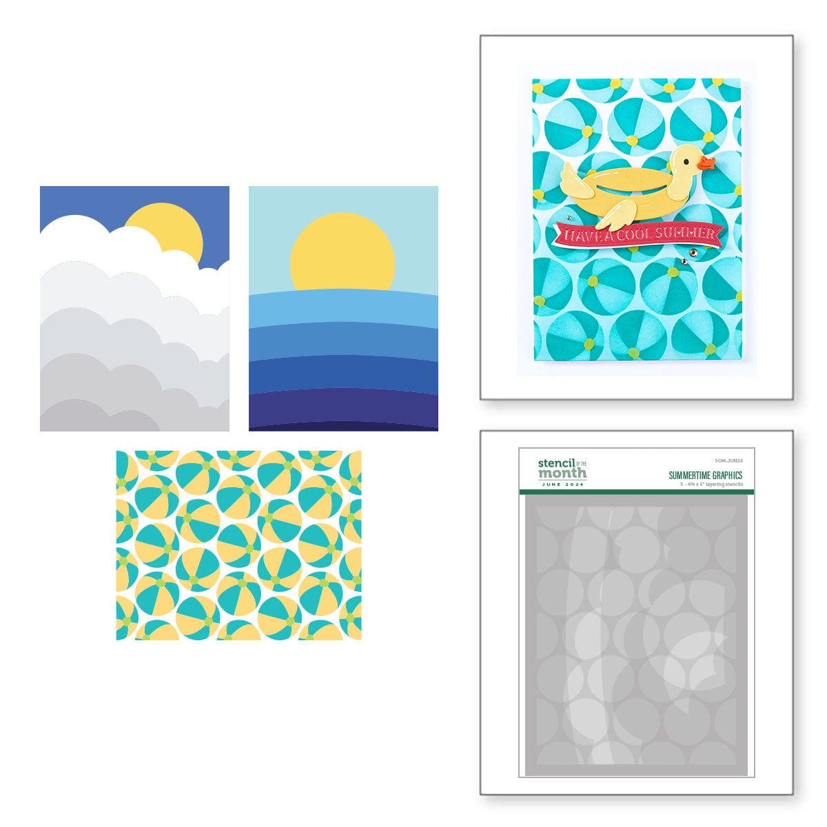 Summertime Graphics - Stencil of the Month – Spellbinders UK