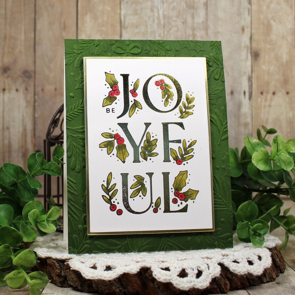 Holly & Foliage 3D Embossing Folder from the De-Light-Ful Christmas Co ...