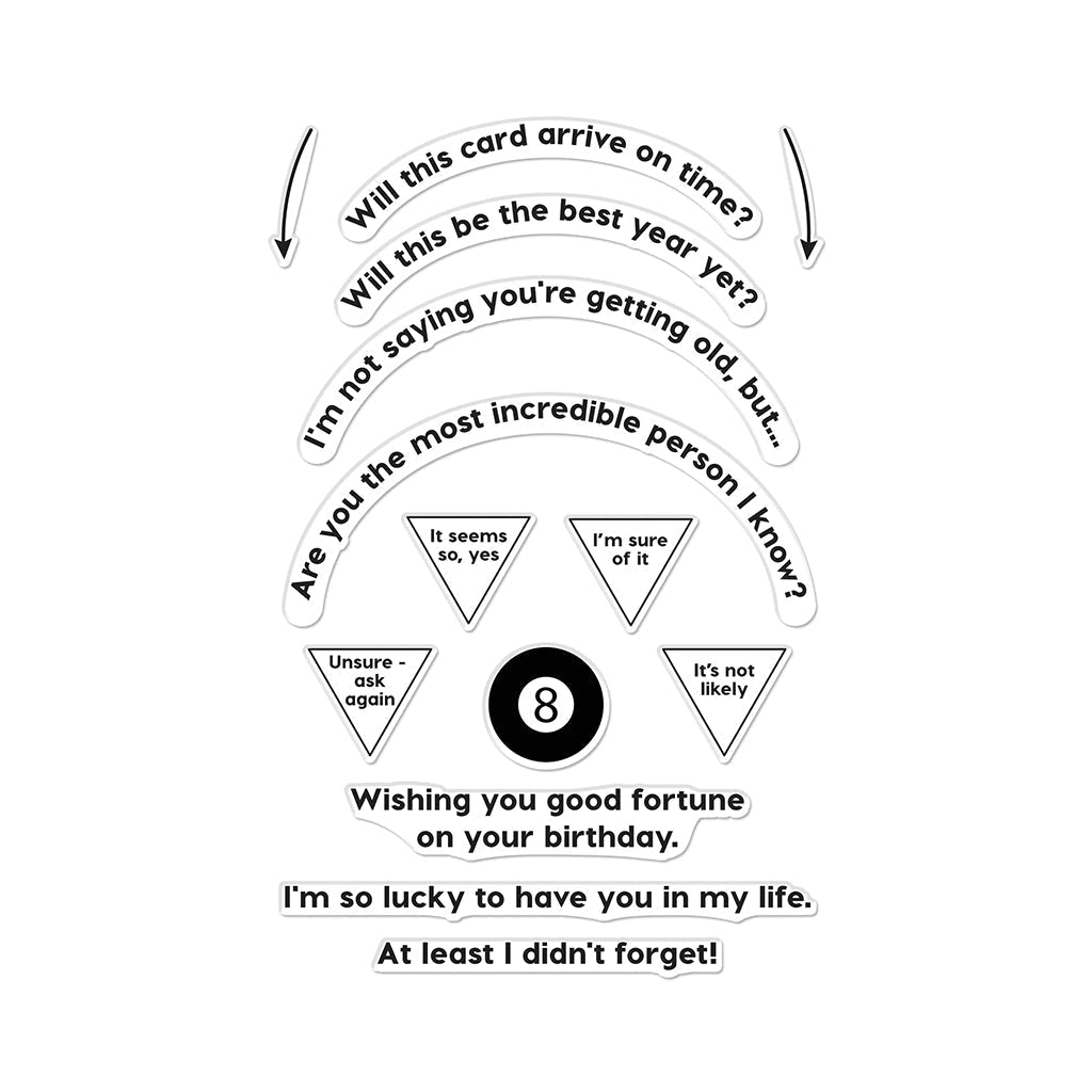 Hero Arts Interactive Eight-Ball Clear Stamps by Ralph Tyndall ...