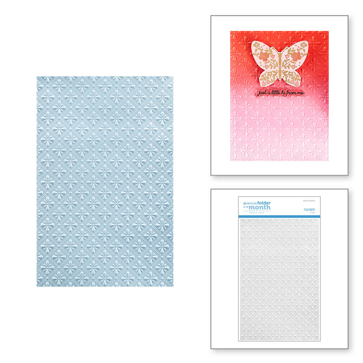 Tiled Motif - 3D Embossing Folder of the Month – Spellbinders UK