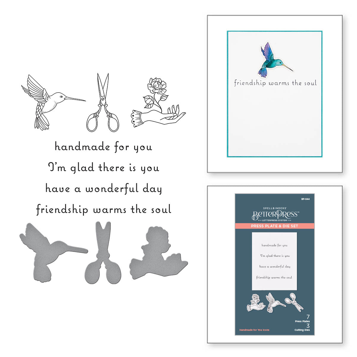 Handmade for You Icons Press Plate & Die Set from the BetterPress ...