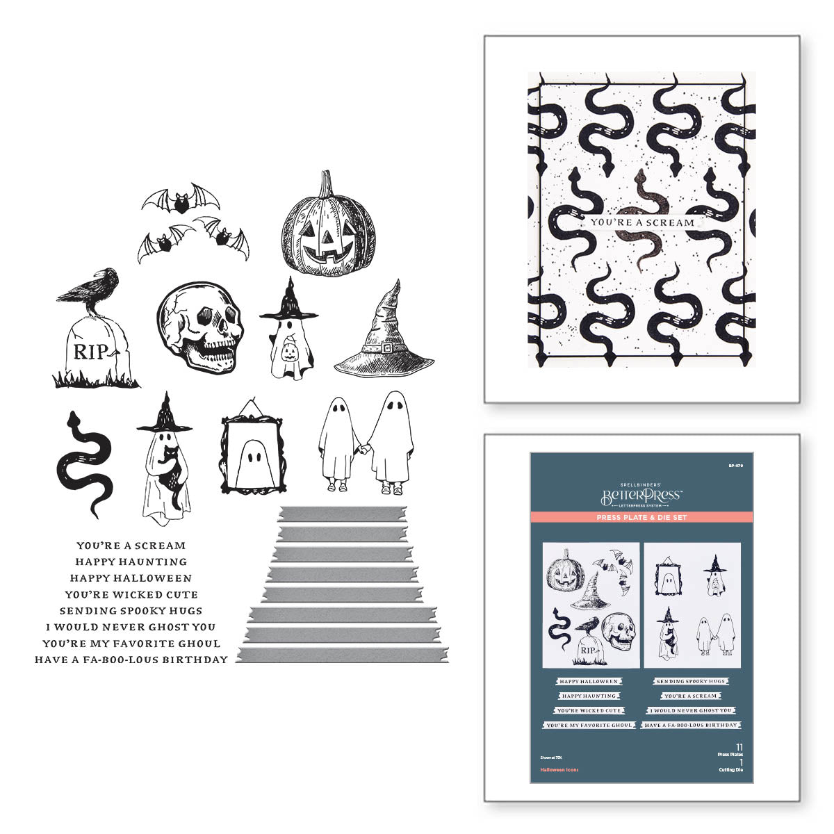 Halloween Icons Press Plate & Die Set – Spellbinders UK
