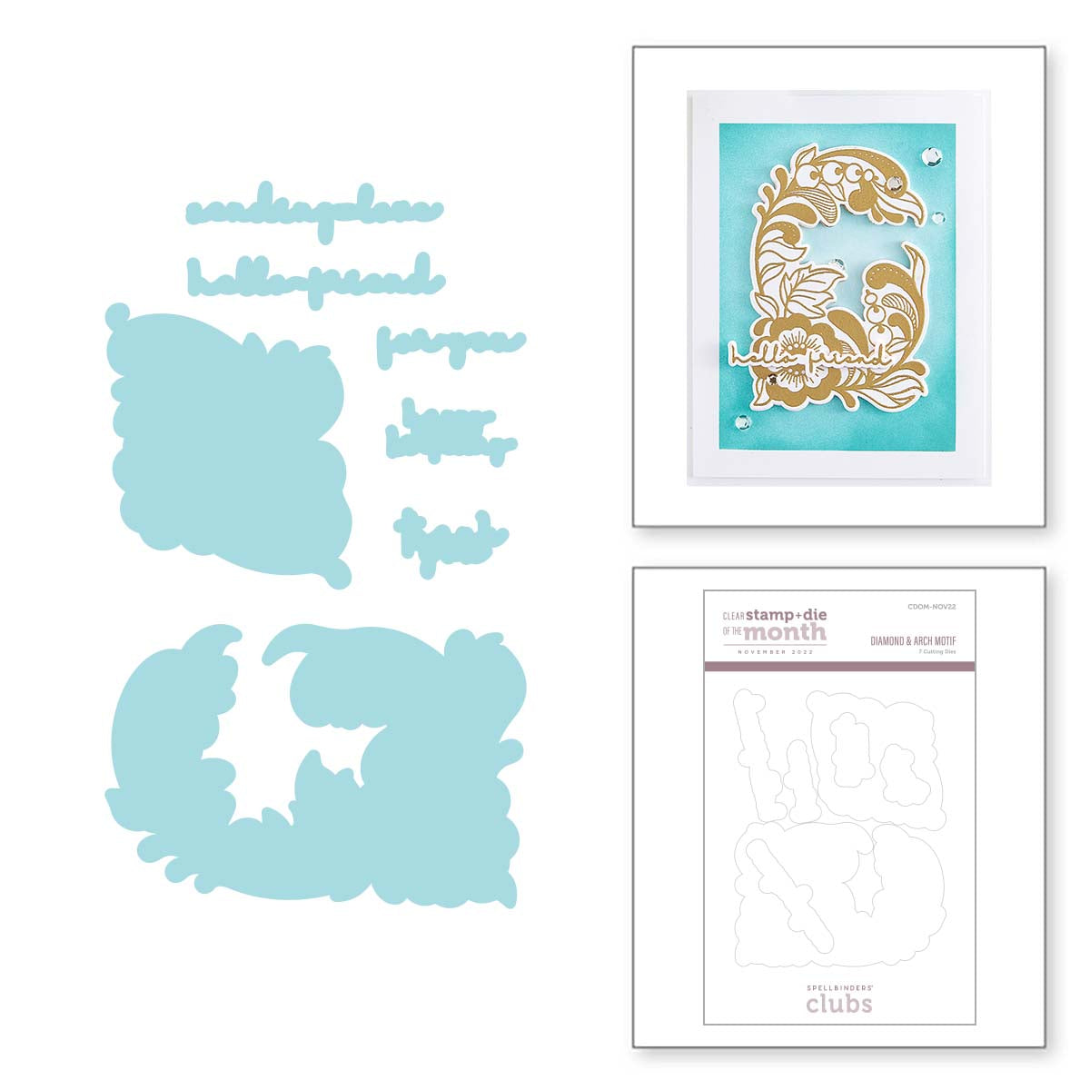 Diamond & Arch Motif Coordinating Die Set – Spellbinders UK