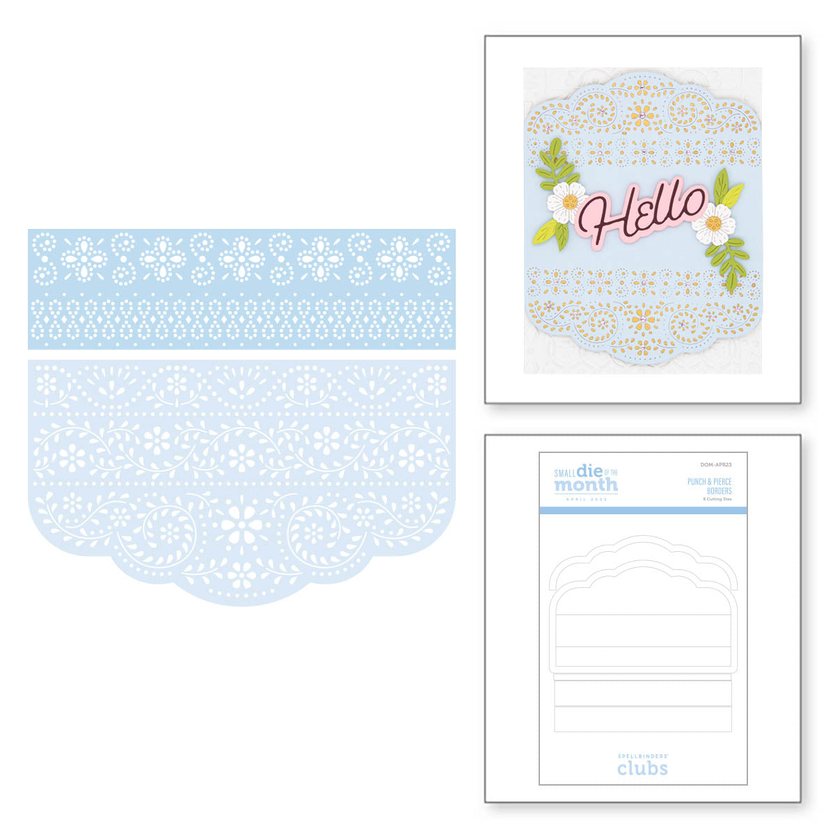 Punch & Pierce Borders - Small Die of the Month – Spellbinders UK
