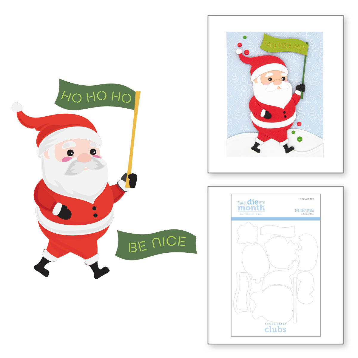 Big Jolly Santa - Small Die of the Month – Spellbinders UK