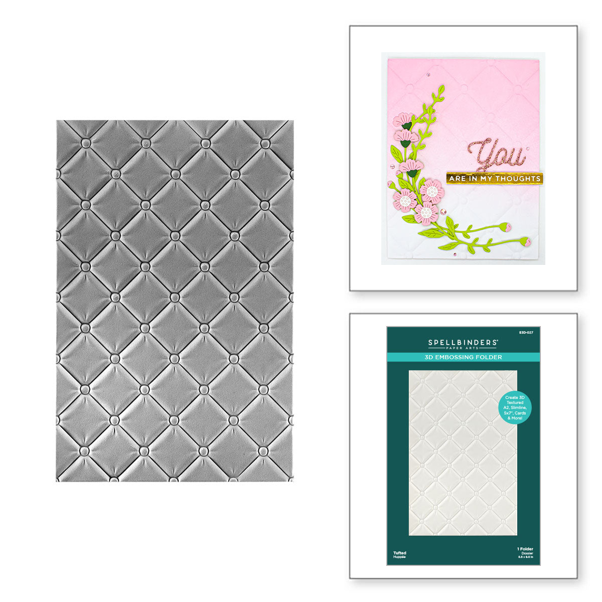 Tufted 3D Embossing Folder – Spellbinders UK