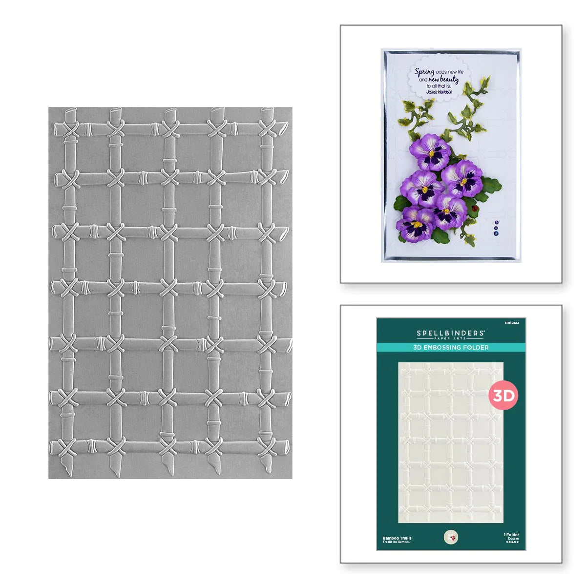 Bamboo Trellis 3D Embossing Folder | Spellbinders – Spellbinders UK