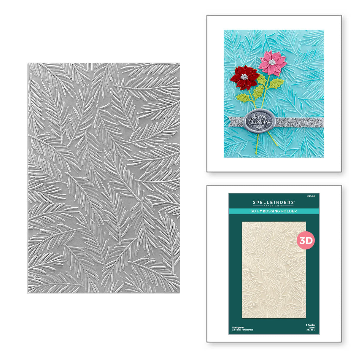 Evergreen 3D Embossing Folder – Spellbinders UK