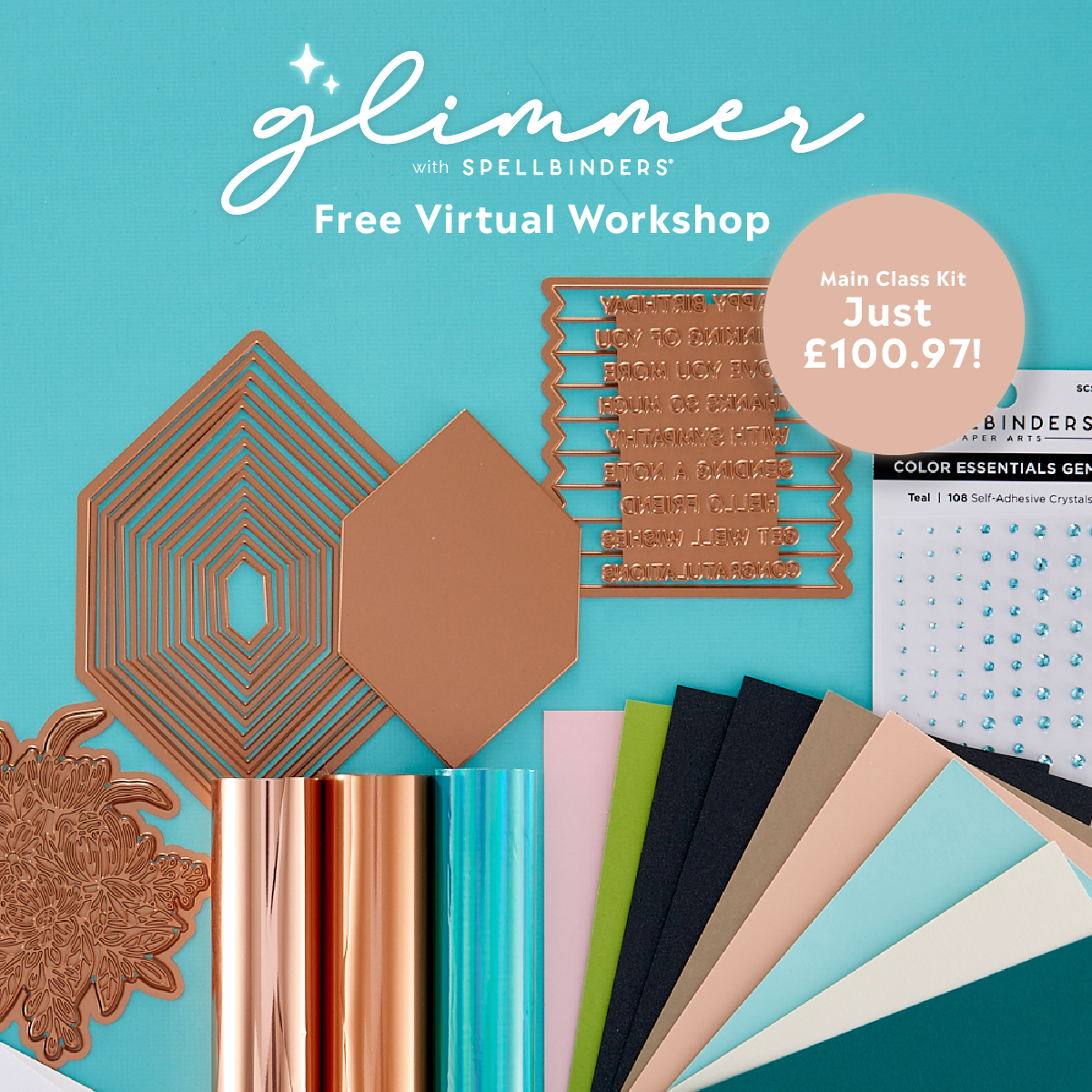 Glimmer Virtual Workshop - Main Class Kit – Spellbinders UK