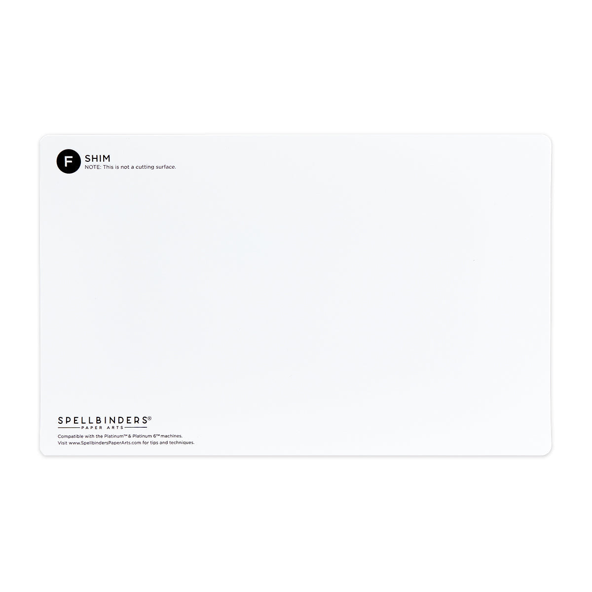 Mylar Shim (F) White 2-Pack – Spellbinders UK