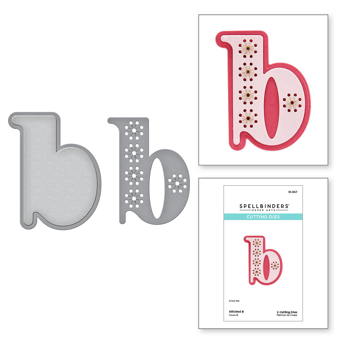 Stitched b Etched Dies | Stitched Alphabet Collection – Spellbinders UK
