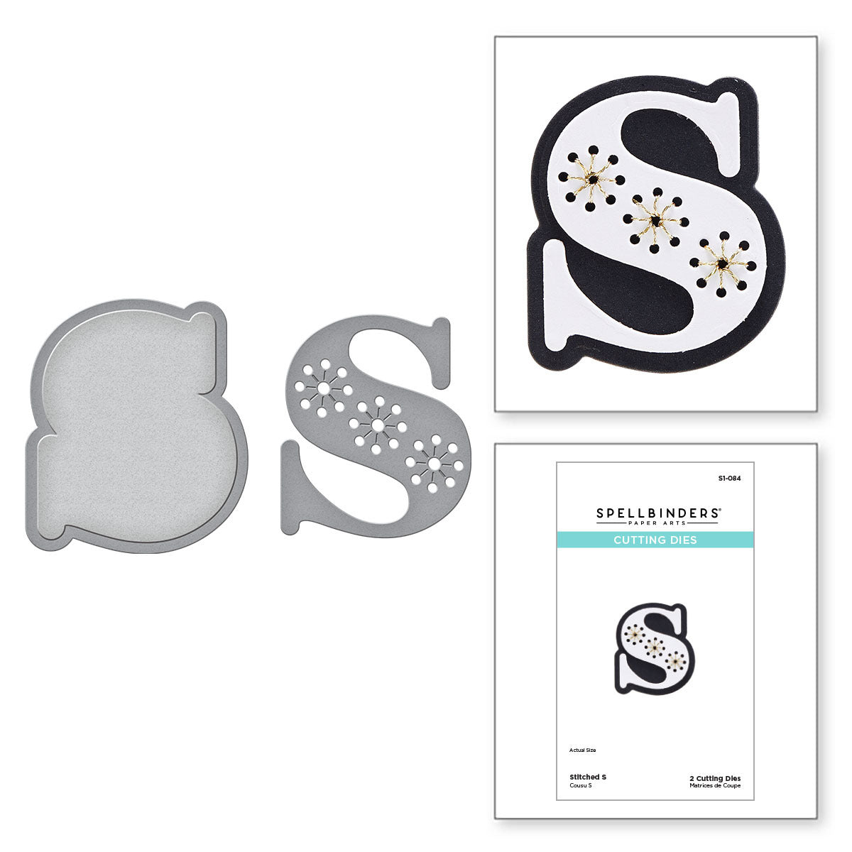 Stitched s Etched Dies | Stitched Alphabet Collection – Spellbinders UK