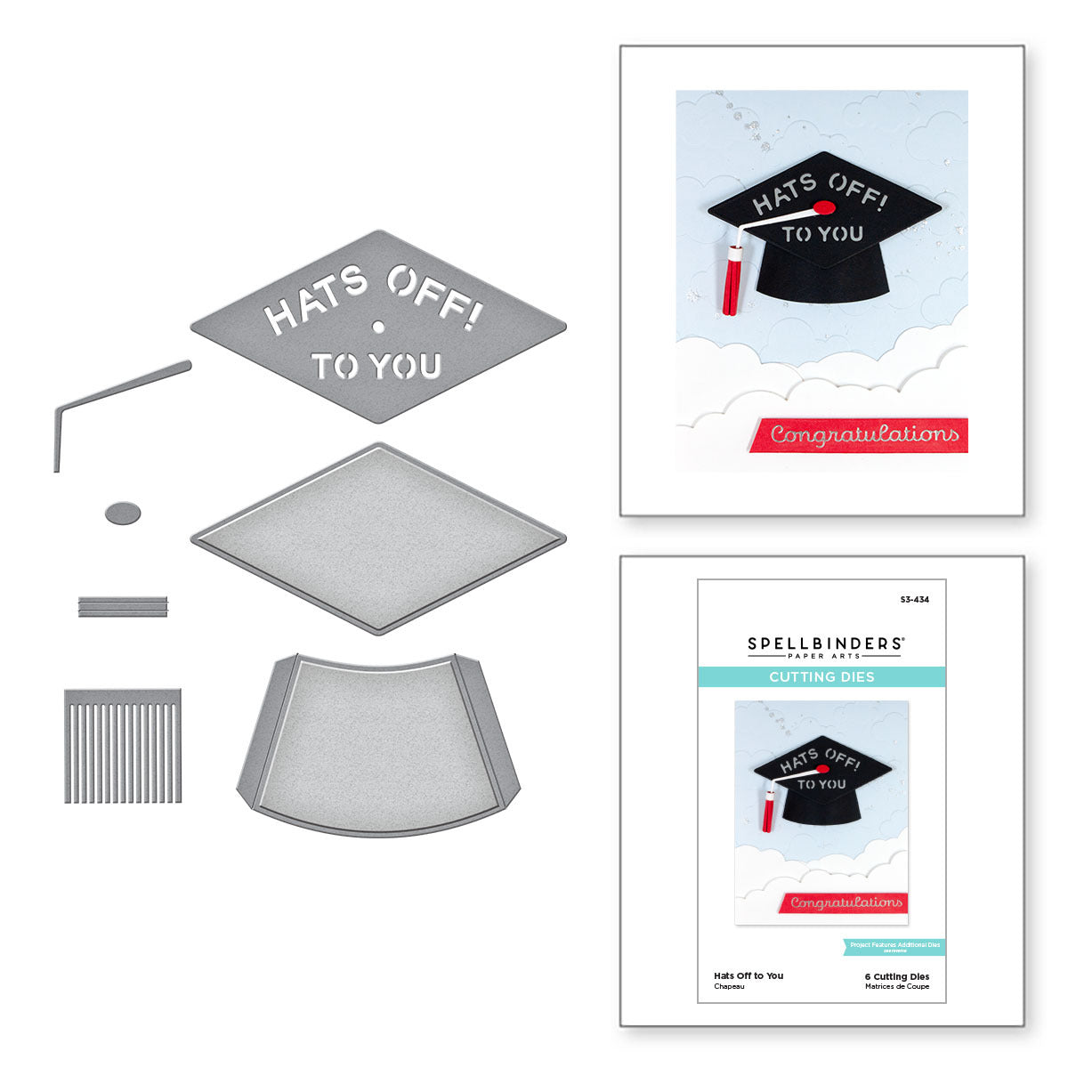 Hats Off to You Etched Dies | Celebrate You – Spellbinders UK