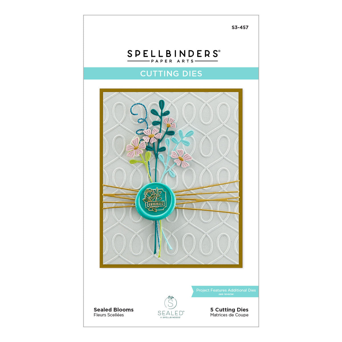 Sealed Blooms Etched Dies from the Sealed by Spellbinders Collection ...