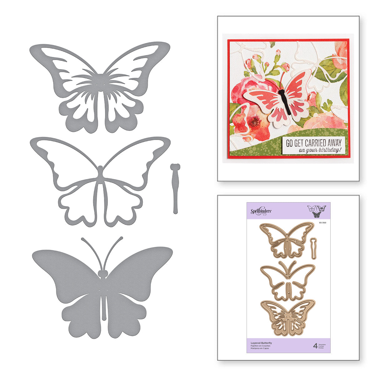 Shapeabilities Layered Butterfly Etched Dies - Exclusive – Spellbinders UK