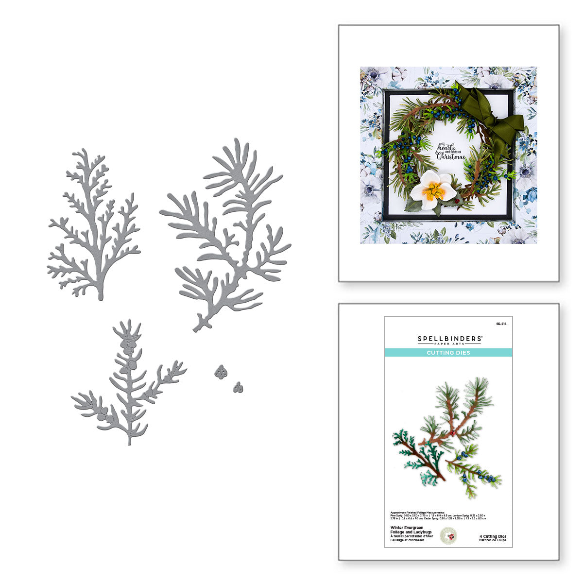 Winter Evergreen Foliage and Ladybugs | Spellbinders Paper Arts ...