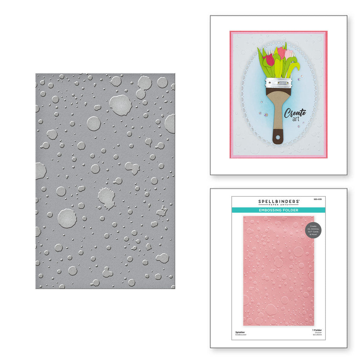 Splatter Embossing Folder | Celebrate You Collection – Spellbinders UK