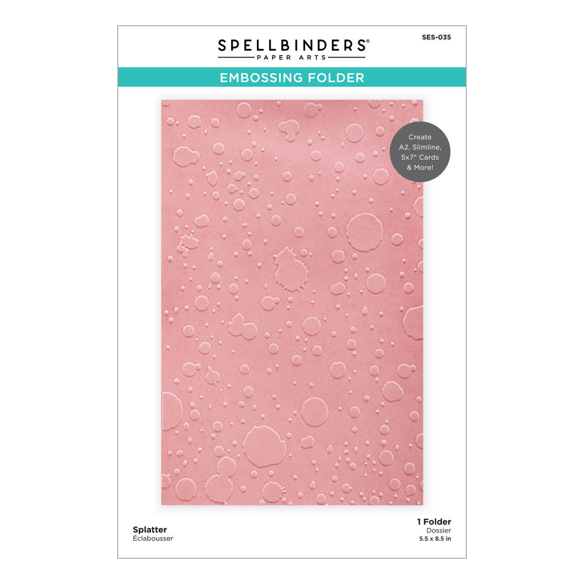 Splatter Embossing Folder | Celebrate You Collection – Spellbinders UK